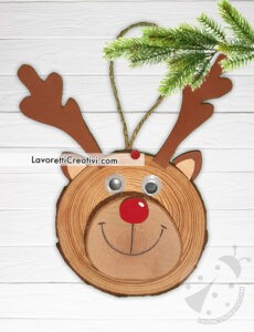 Renna di Natale in legno - Lavoretti Creativi