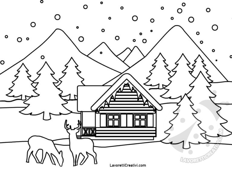 Disegni di paesaggi invernali - Lavoretti Creativi