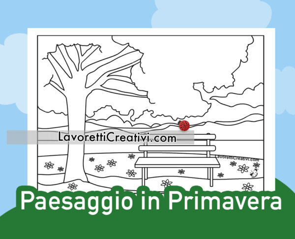Cartellone di primavera per bambini - Lavoretti Creativi