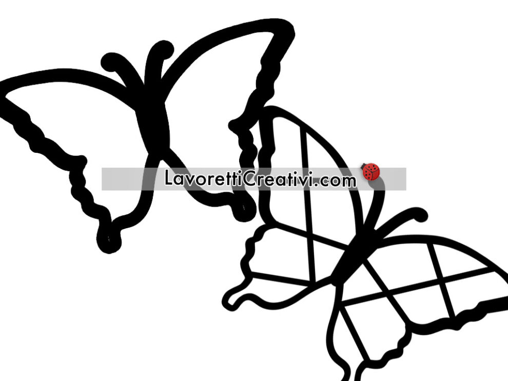 Farfalla con effetto vetro colorato - Lavoretti Creativi