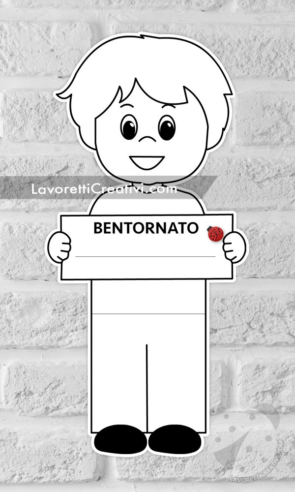 Cartello Di Bentornato Accoglienza: Striscione Con La Scritta