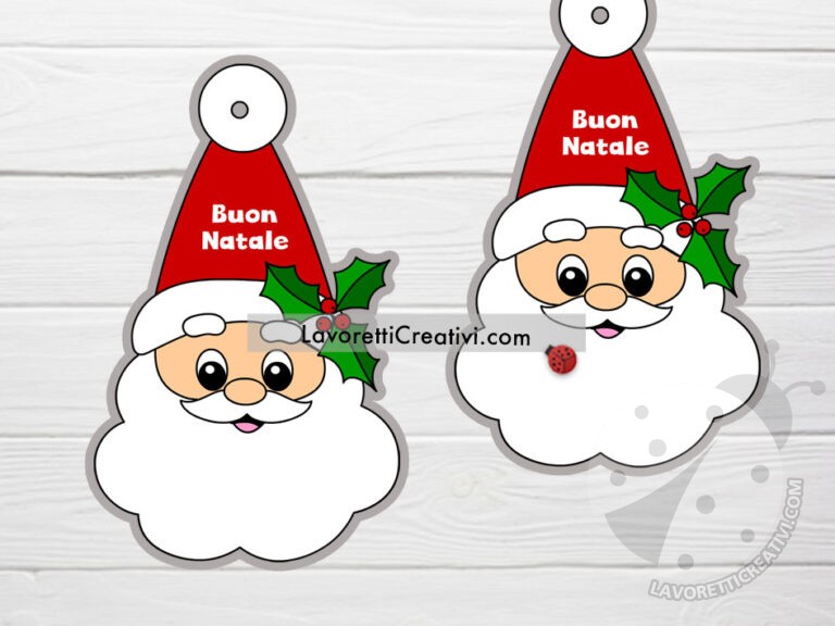 Babbo Natale da appendere - Lavoretti Creativi