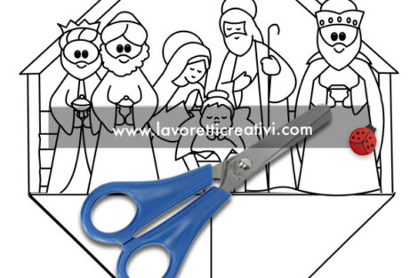 Presepe in 3D di carta - Lavoretti Creativi