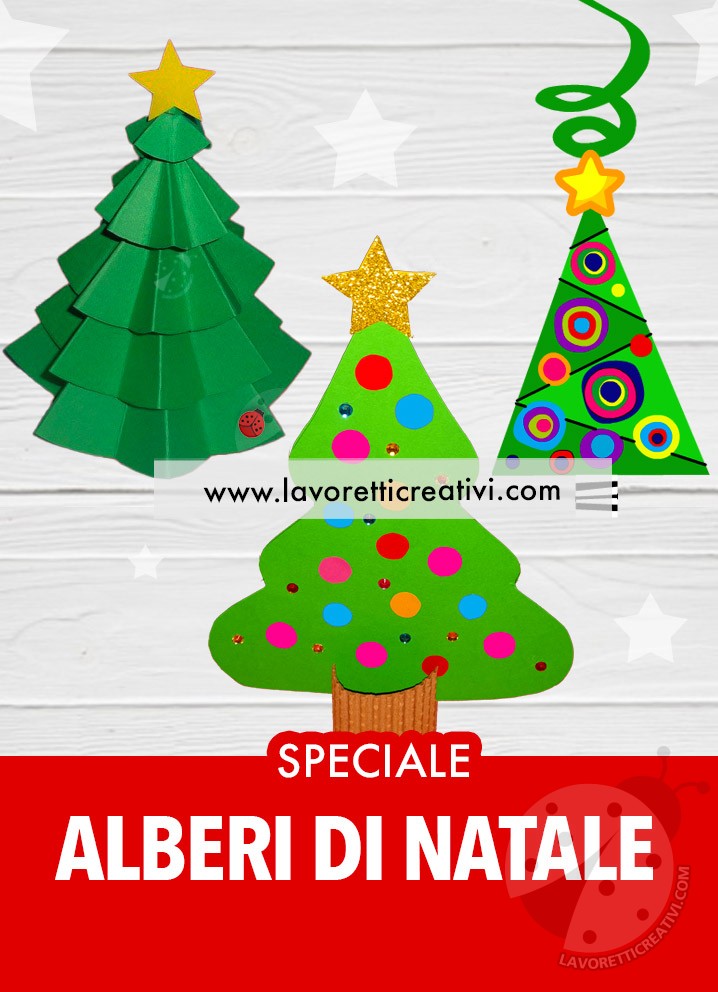Sagome alberi di Natale da stampare - Lavoretti Creativi