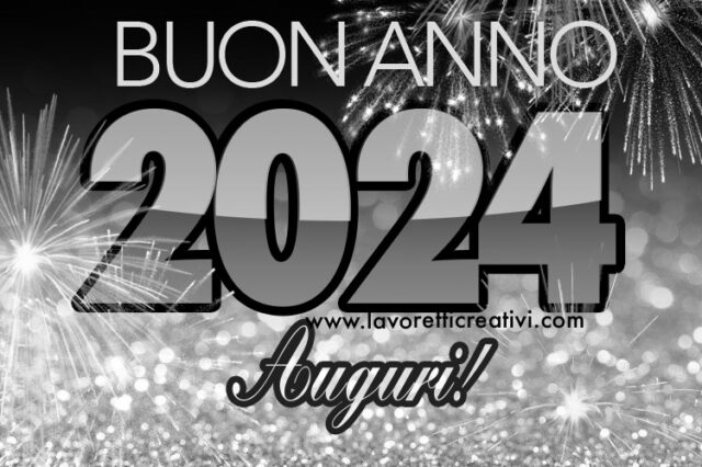 Immagini di Buon Anno 2024 - Lavoretti Creativi