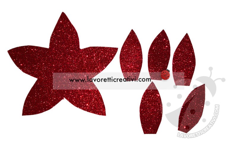 Cartamodello stella di Natale in Gomma Eva - Lavoretti Creativi