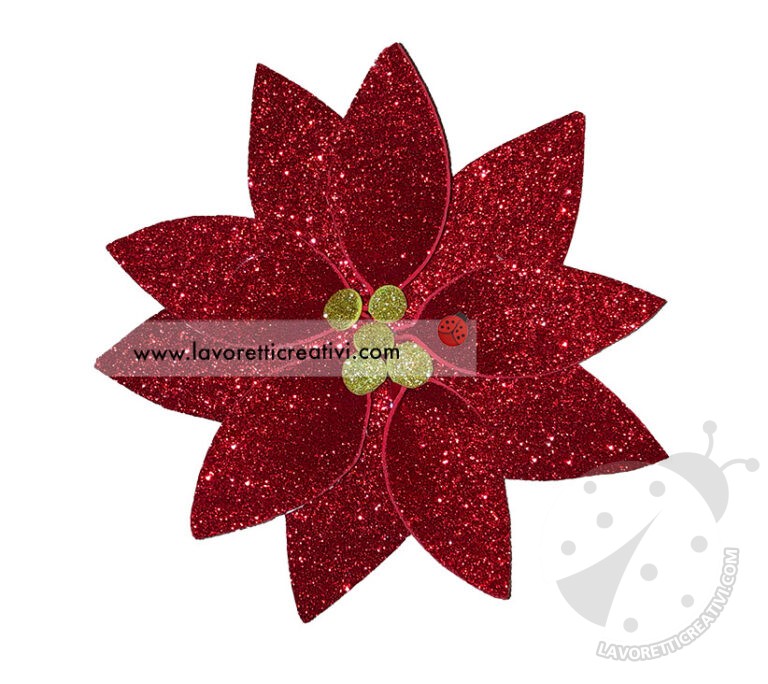 Cartamodello stella di Natale in Gomma Eva - Lavoretti Creativi