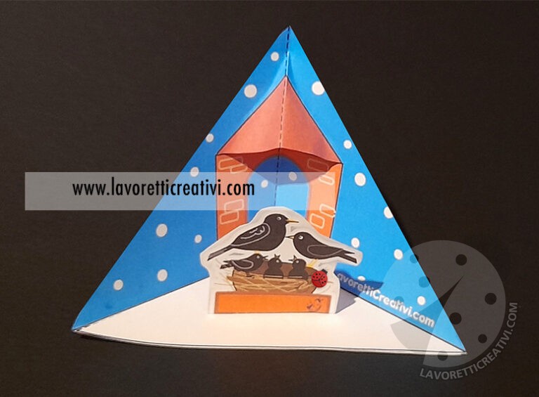 Lavoretto 3D per i giorni della merla - Lavoretti Creativi
