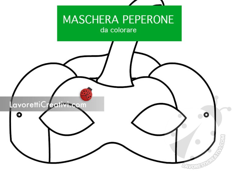 Maschera peperone di carta - Lavoretti Creativi