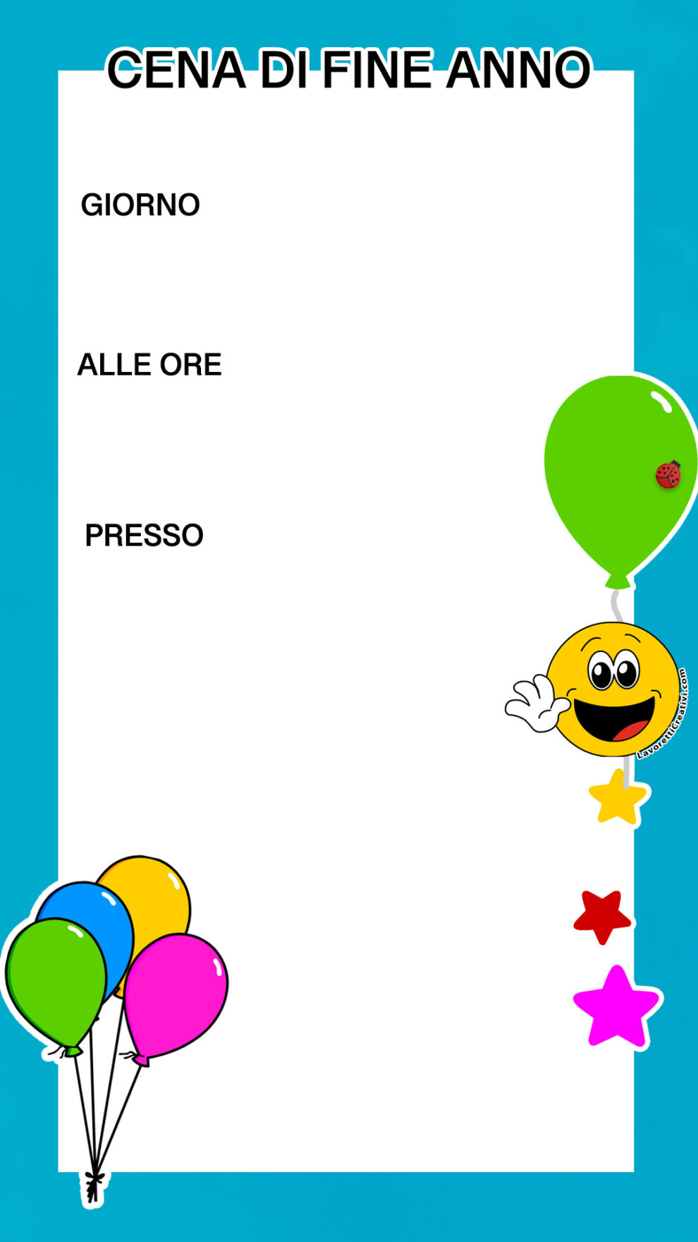 Invito cena di classe - Lavoretti Creativi