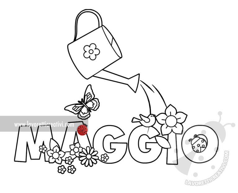 Scritta maggio - Lavoretti Creativi