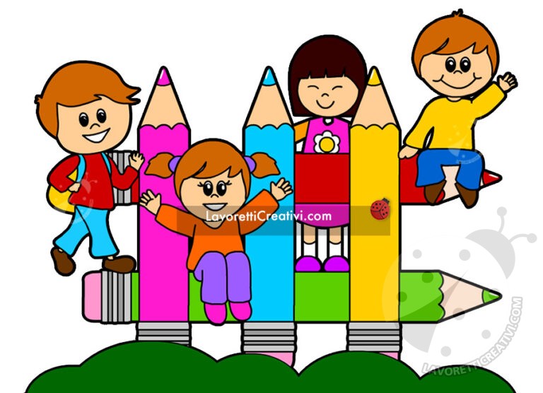 Bambini sulla staccionata - Lavoretti Creativi