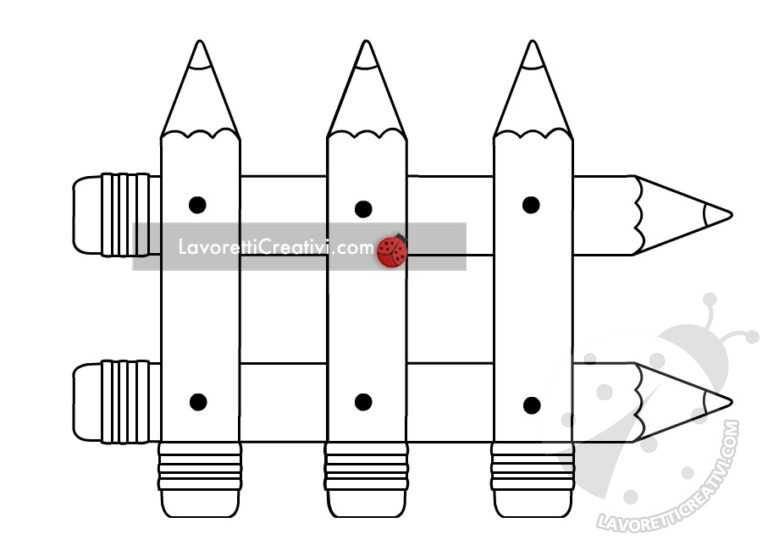 Recinto con matite - Lavoretti Creativi