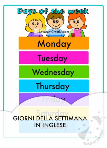 Days of the week - Lavoretti Creativi