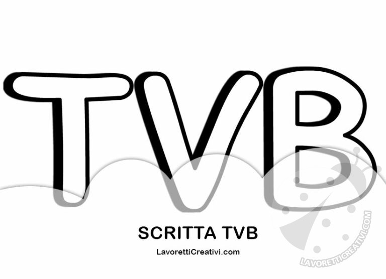 Scritta TVB - Lavoretti Creativi