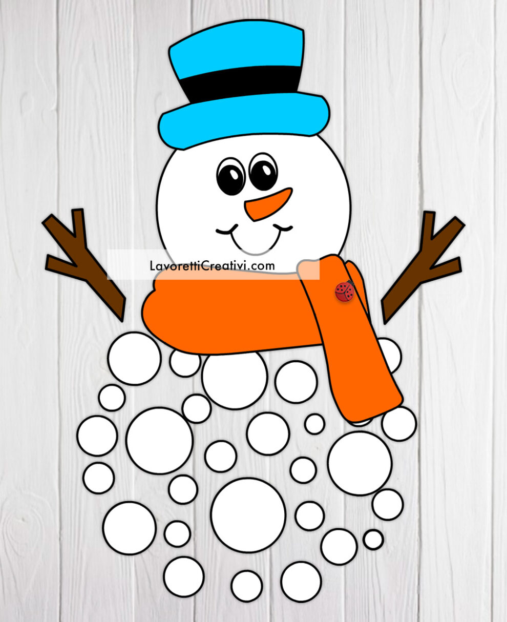Pupazzo neve per bambini - Lavoretti Creativi