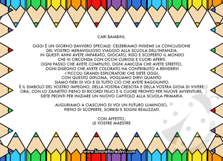 Frasi di saluto per i bambini della scuola dell'infanzia - Lavoretti ...