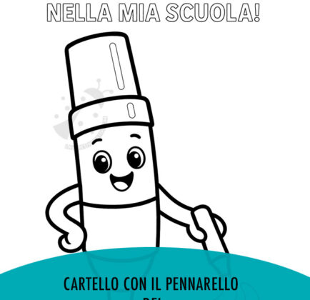 Striscione Benvenuti con matite colorate - Lavoretti Creativi