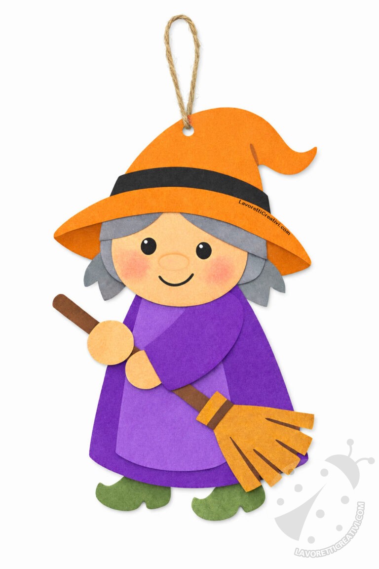 Befana da appendere fai da te - Lavoretti Creativi
