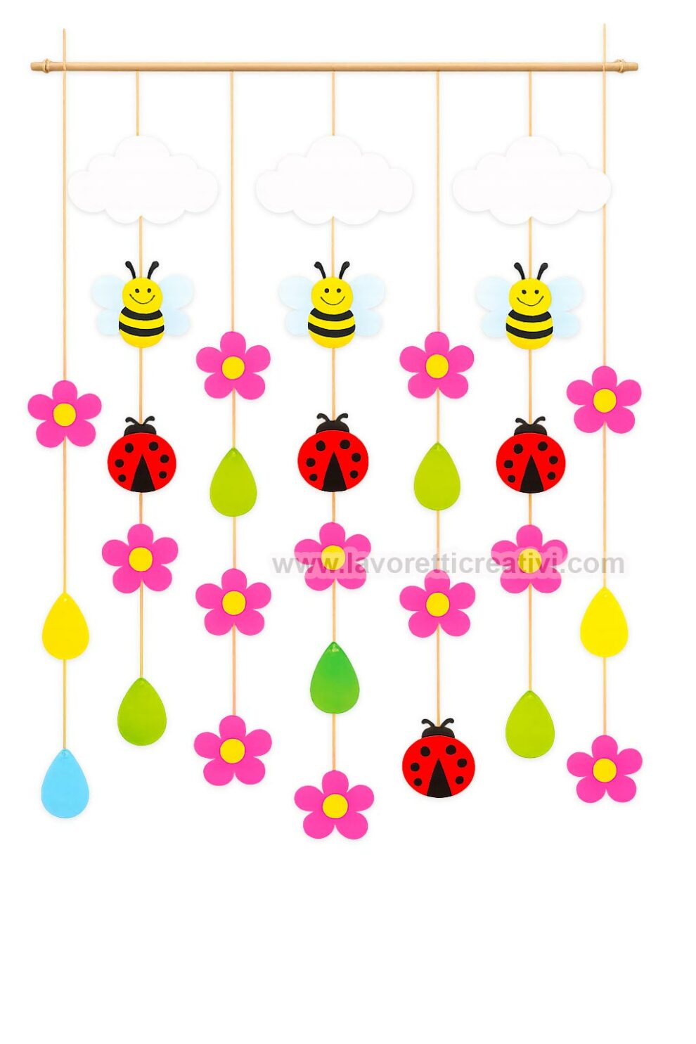 Decorazione Aula Primavera Fai da Te con Fiori e Api - Lavoretti Creativi